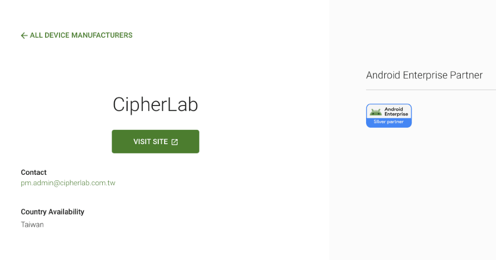 CipherLab ist jetzt Android Silver Partner | BarcodeBlog